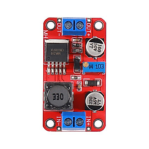 MELIFE 5pcs XL6019 5A High Power Current DC to DC Step-up 5V 6V 12V 24V 3-35V to 5-40V Converter Adjustable Voltage Regulator Power Modules Boost Module Booster