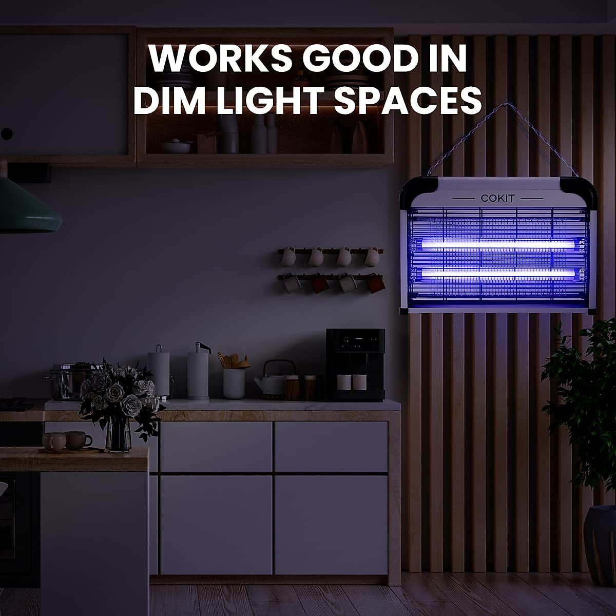 COKIT Bug Zapper Indoor, Powerful 20W Electric Indoor Insect Killer ...