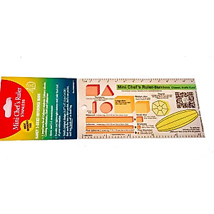 ARD Culinary Mini Chef’s Ruler-Stainless,Knife Cuts Ruler and Template,Cutting and Multi Culinary Applications Kitchen Reference Tool, for Culinary, Students,Profesdionals and Cooking Enthusiasts