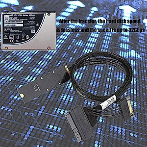 SF-8639 Connecting SSD Adapter Cable, U.2 to M.2 Cable for Intel/Intel P4510 P3500 P3600 750 Series P3700 Series 900 P3520 U.2 nvme SSD