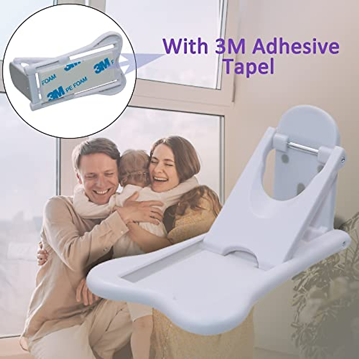 Sliding Door Lock for Child Safety, Window Stoppers for Vertical Windows, Sliding Glass Door Lock for Baby Proof (2 Pack)