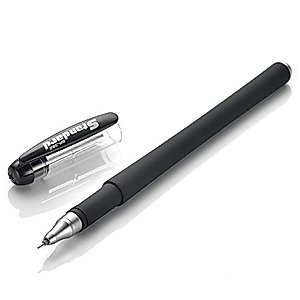 OBE WISEUS Gel Ink Pens,0.4mm Ultra Fine Point,Black Ink Standard Refill Rollerball Pen,12 Pack Set,382(Black, 0.4)