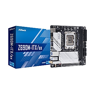 ASRock Z690M-ITX/ax Motherboard Intel 12th Generation CPU (LGA1700) Compatible Z690 Mini-ITX Motherboard