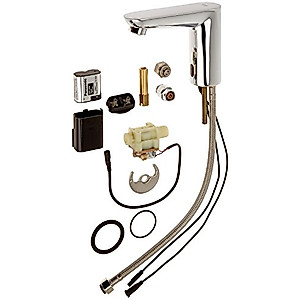 Grohe 36314000 Euroeco Cosmopolitan E Single Hole Touchless Electronic Bathroom Faucet, Starlight Chrome