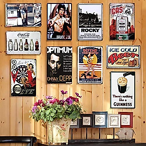 HZYXH Bruce Lee Big Boss Rene Chateau Movie Tin Sign Vintage Wall Poster Retro Iron Painting Metal Plaque Sheet for Bar Cafe Garage Home Gift Birthday Wedding 8x12 in