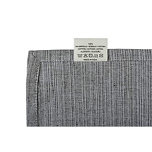 Neolino 100% Cotton Premium Quality 20 x 20 Inches Dinner Napkins, Set of 12 Black Chambray Cloth Napkins with Mitered Corners, Durable Hotel Quality, Pre-Washed