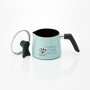 Skater ANMP1-A Multi-Pot, 0.3 gal (1.3 L) For Gas Fire, 7 in 1, All-purpose Pot, Rice Cooker, Milk Pan, Fryer, One-Handled Pot, Disney Mickey Mouse