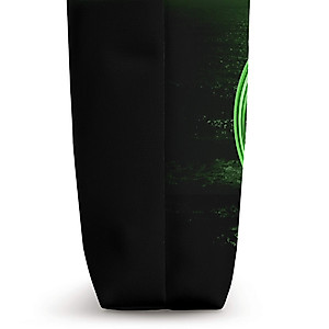 J Dolphin Green Animal Ocean Moon Sea Initial Letter Name Tote Bag