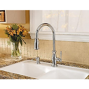 Pfister GT529-TMY Hanover 1-Handle Pull-Down Kitchen Faucet with Soap Dispenser, Tuscan Bronze