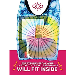 THE COLLECTION ROYAL Hobo Crossbody Bags for Women, Boho Purse, Boho Bag | Hippie Bag, Indie Tote Bag, Cloth Purse for Women (GrnTiePeace)