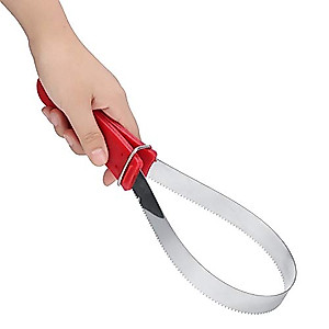 Pssopp Horse Shedder Scraper Stainless Steel Horse Sweat Scraper Metal Animal Equine Sweat Scraper Shedder Horse Grooming Brushes Combs Single Metal Shedding Blade