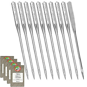 40 Pcs Embroidery Sewing Machine Needles Size 75/11 90/14 100/16 HAx1 Sewing Needles by STARVAST for Brother Singer Sewing Machine (4 Pack of 10 Needles)
