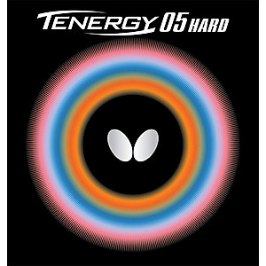 Butterfly Tenergy 05 Hard Table Tennis Rubber Table Tennis Rubber | 1.9 mm or 2.1 mm | Red or Black | 1 Inverted Table Tennis Rubber Sheet | Professional Table Tennis Rubber