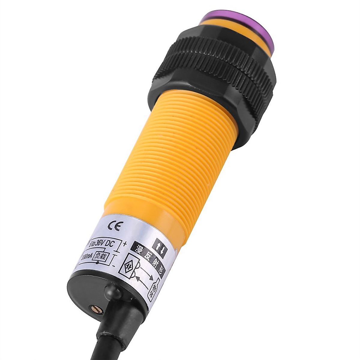 Infrared Ray Through-Beam Reflection Optical Photoelectric Switch Sensor E18-B03P1 5-30cm DC 3 Wire 6-36V PNP IR Photoelectric Sensor Switch