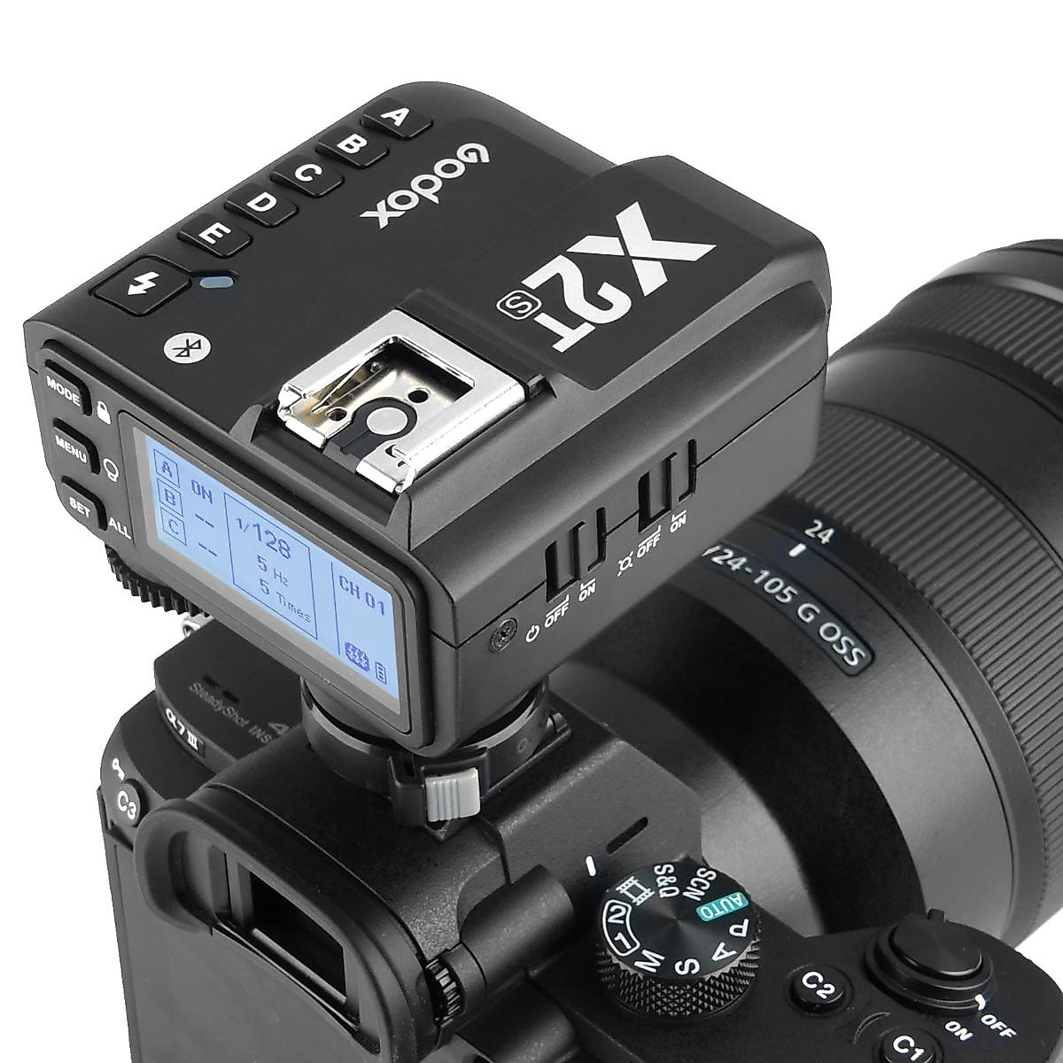 Godox X2T-S TTL Wireless Trigger, 1/8000s High-Speed Sync 2.4G TTL Transmitter, Compatible with Sony DSLR (X2T-S)