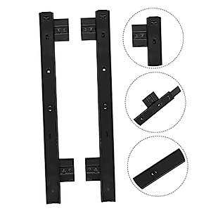 BESTOYARD 4 Pairs Keyboard Rails Keyboard Rack Keyboard Drawer Slides Drawer- Design Rack undermount Drawer Slides Heavy Duty Bearing Slides Keyboard Slides Desk Under The Stage Office Steel