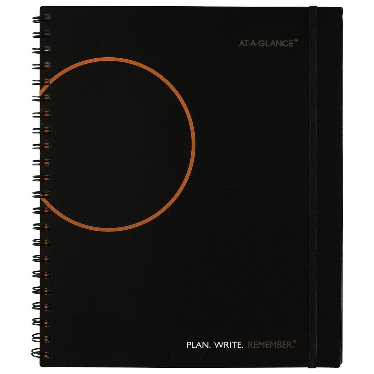 Planning Notebook by AT-A-GLANCE, Undated, 8-1/2" x 11", Large, Plan. Write. Remember., with Reference Calendars, Black (70620905)