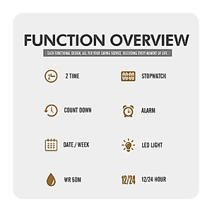 Gosasa Outdoor Sport Women Watches Fashion Ladies Casual Watch Calendar Week Display Alarm 5Bar Waterproof PU Strap LED Digital Watch (X-Purple)