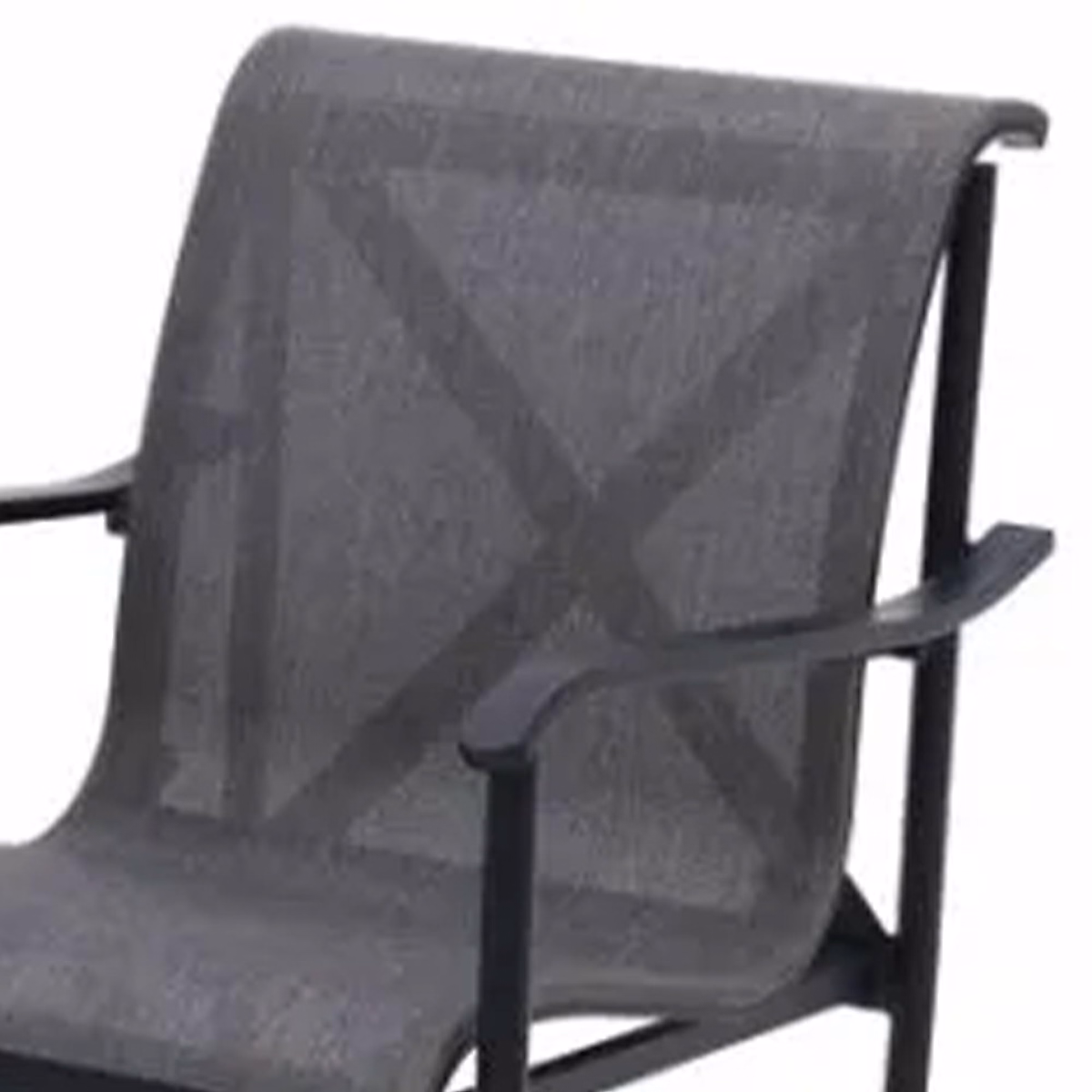 Four Seasons Courtyard Norwalk Outdoor Patio Dining Arm Chair Backyard Furniture Set with Supportive Aluminum Frame, Gray, 4 Pack