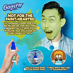 Gagster Stink Spray to Go - Extra Strong Fart Spray for Hilarious Gags & Pranks - Non-Toxic Potent Prank Spray Perfect for Kids & Adults - Easy to Conceal in a Bottle for Prank Lovers