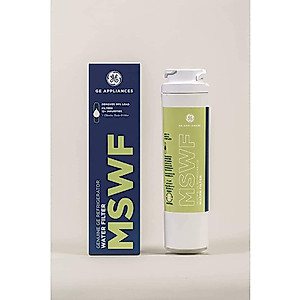 GE MSWF Refrigerator Water Filter | Certified to Reduce Lead, Sulfur, and 50+ Other Impurities | Replace Every 6 Months for Best Results | Pack of 1