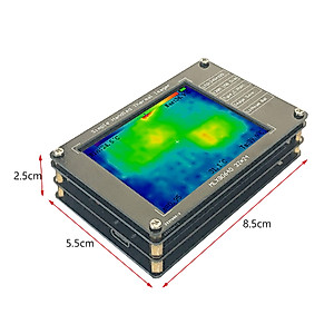 Upgraded MLX90640 Infrared Thermal Imager Portable Infrared Thermal Sensor High Accuracy Camera Temperature Tester Detection Non-Contact Measurement Buillt in Battery.