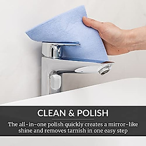 HOPE'S Premium Metal Care Brass Polish and Cleaner, Shines and Prevents Tarnish, Safe for Brass, Copper, Chrome, Sterling Silver, 8 oz, Pack of 1