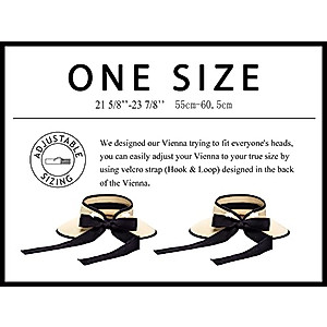 Pineapple&Star Vienna Visor Women’s Summer Sun Straw Foldable Hat UPF 50+ (Black)