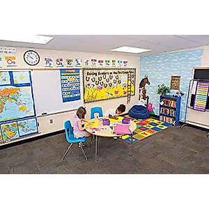 Fadeless Bulletin Board Paper, Fade-Resistant Paper for Classroom Decor, 48” x 12’, Weathered Wood, 1 Roll