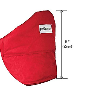 guzzie+Guss Perch Clip On Table Chair - Easy & Secure Setup for Travel (Including Restaurants, Picnics), at Home (Kitchen Islands, Dining Tables) with Machine Washable Fabric, Salt & Pepper (GG201SP)