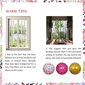 kreat4joy Cheetah Print Birthday Decorations Girl, Cheetah Happy Birthday Decorations Backdrop Banner Cake Topper, Cheetah Print Balloons Leopard for Safari Jungle Animal Cheetah Supplies