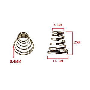 20pcs Bike Wheel Skewer Spring Stainless Steel Quick Release Lever Shaft Spring Replacement for Mountain Road Bike