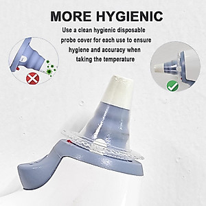 Disposable Ear Thermometer Probe Covers - 500pcs Upgraded Version Thermometers Lens Filters Refill Caps for All Braun Thermometer Digital Thermometer Protective Cover for Baby Adults Kids Infant