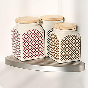 Labcosi Stainless Steel Bathroom Corner Shelves Wall-Mounted, 2-Pack Adhesive Rustproof Shower Shelves-Brushed Silver