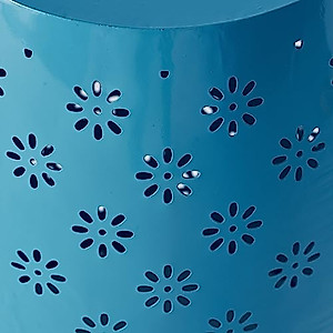 Christopher Knight Home Soleil Outdoor 15" Iron Side Table, Blue