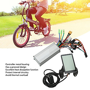 RiToEasysports 48V 60V 500W Electric Bike Brushless Controller Kit, Electric Scooter Motor Brushless Controller Kit with LCD Display Panel