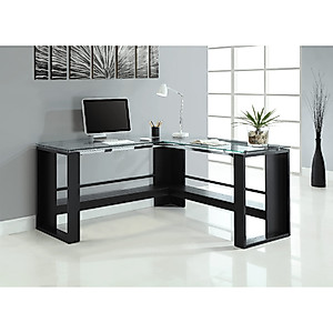 Whalen Jasper 60"W L-Shape Corner Desk, Espresso