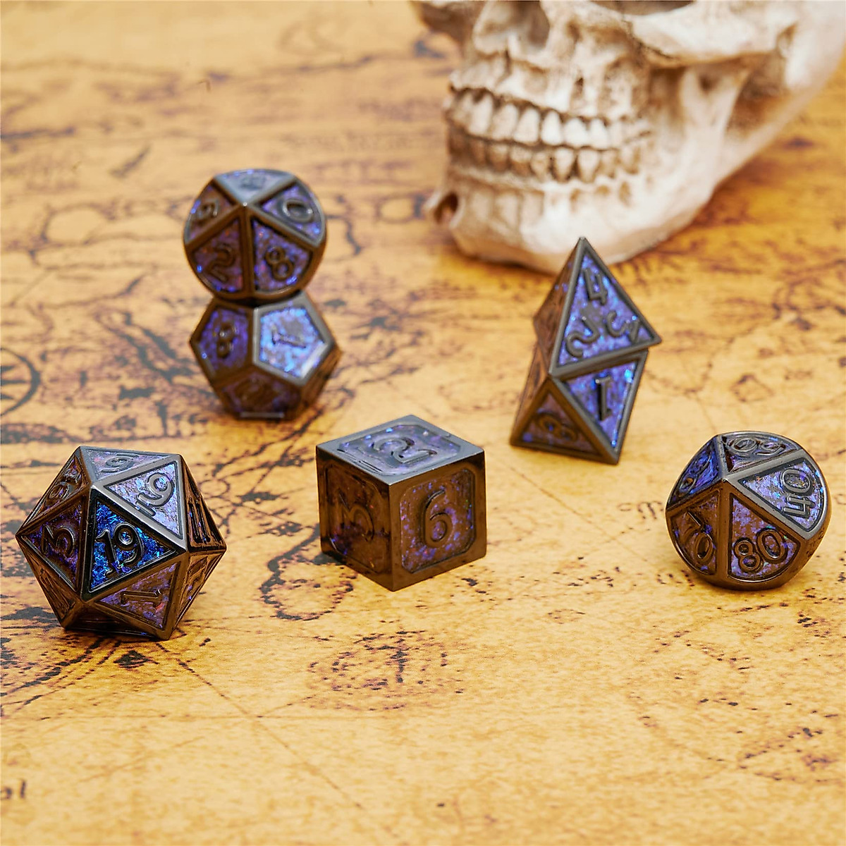 Metal Dice DND Suitable for RPG Dungeons and Dragons Playing D&D Dice Set