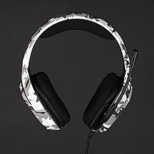 Konix Drakkar Ares Camo - Wired Gaming Headset with Microphone - 3.5 mm Jack - High Audio Quality - Headset with Flexible Microphone - Comfortable and Insulating Pads