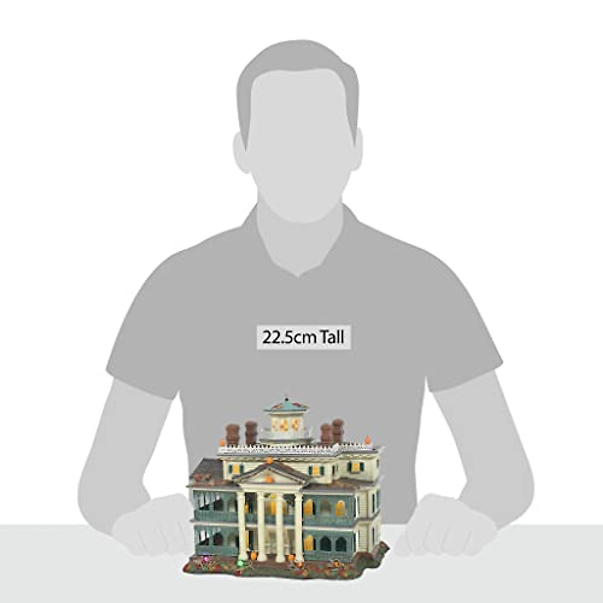 Department 56 Snow Village Halloween Disneyland Haunted Mansion Lit Building, 9.1 Inch, Multicolor