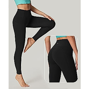 IUGA Leggings with Pockets for Women High Waisted Yoga Pants Women Butt Lifting Black Workout Leggings for Women with Pockets