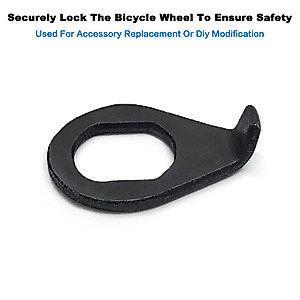 ALEOED 4 Pieces Bicycle Hub Safety Washer M8 and M10, Front Rear Wheel Retaining Clip Hook for Mountain Road Bike MTB