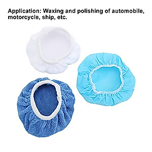 Jeanoko Polishing Bonnet Set, 6in 24 Packs Waxer Bonnet Pad Good Elasticity for Cars Motorcycles Boats