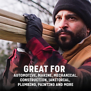 Venom Steel Premium Industrial Black Nitrile Gloves, One Size Fits Most, (Pack of 50)