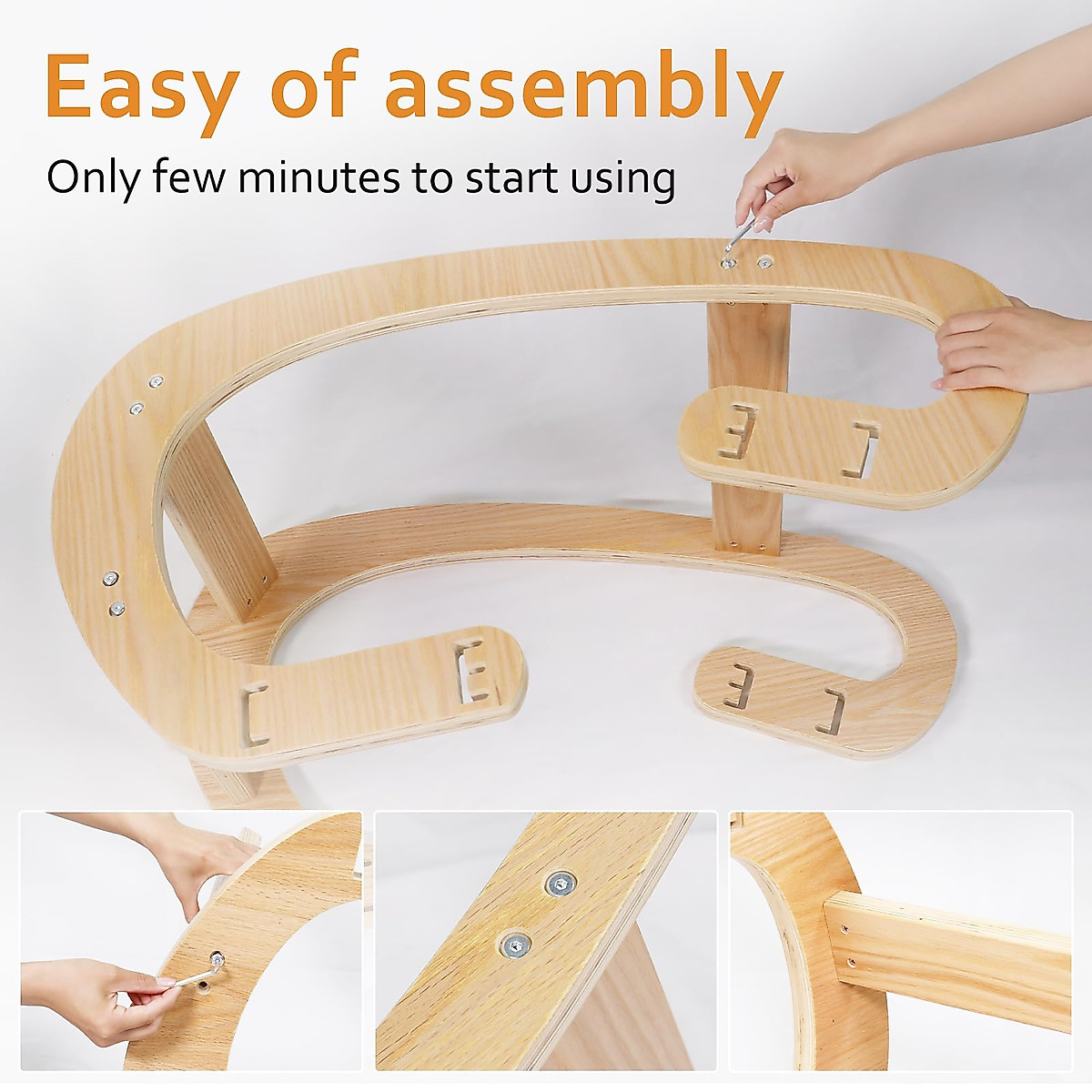 MUGEN LIFE Adjustable Kneeling Chair - Ergonomic Posture Stool with Multiple Adjustments - Office Desk Chair for Back Pain