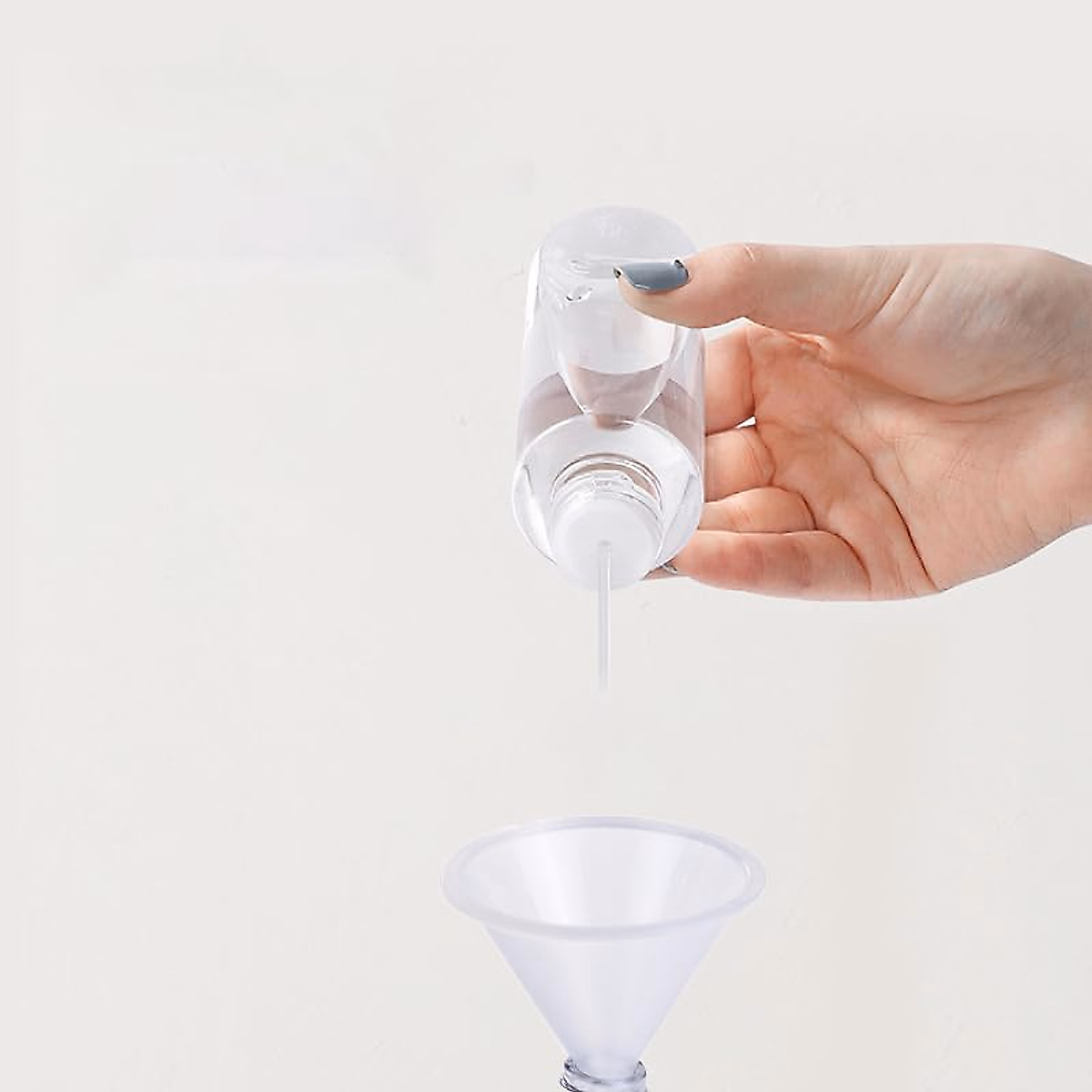 Mini Funnel 10 Pcs Kitchen Use Funnels Small Narrow Neck Funnel Plastic Funnel Urn Filling Tool for Lab Bottle,Sand Painting,Perfume,Spice,Powder,Essential Oil,Kitchen Food Grade Plastic,Water Bottle