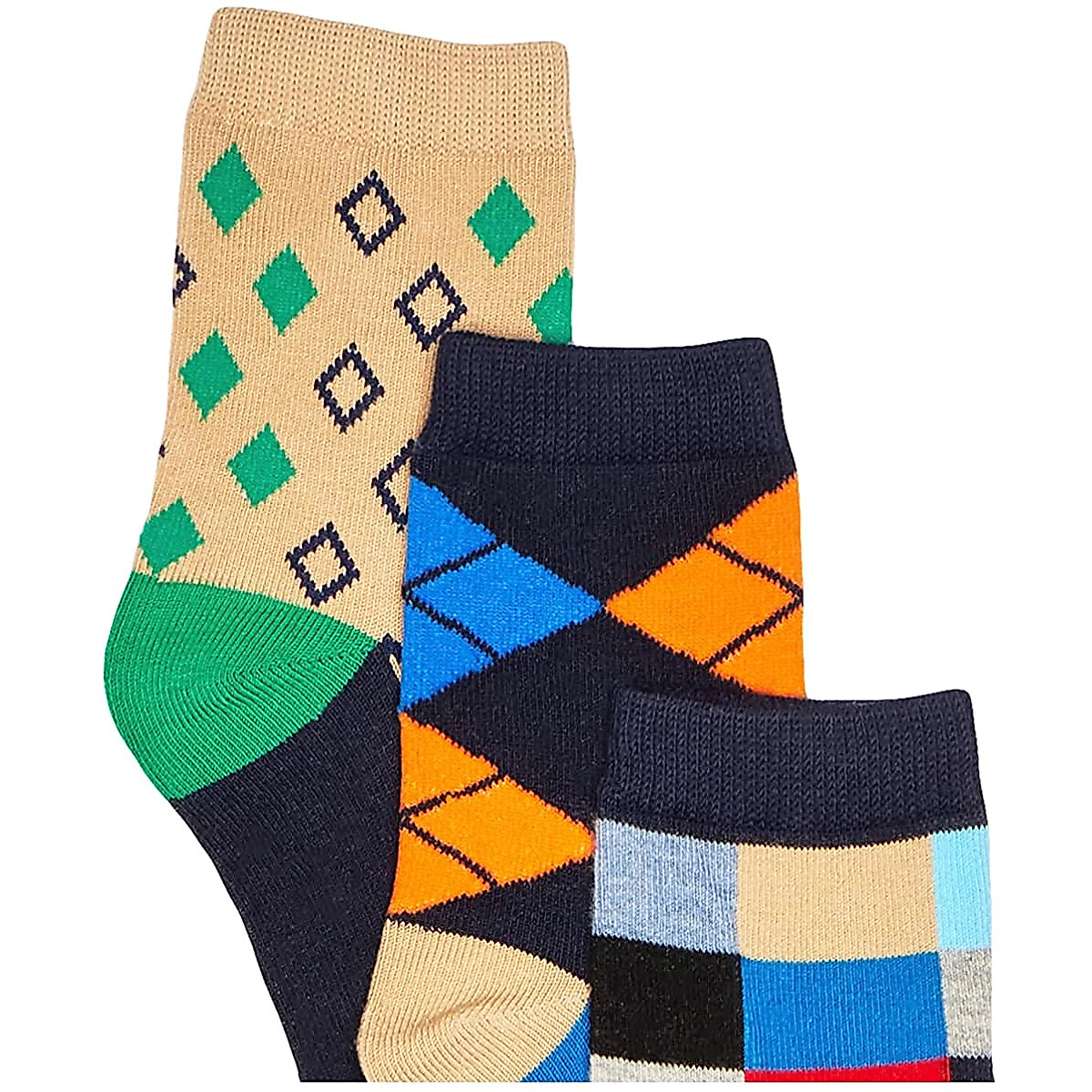 Jefferies Socks boys Fun Colorful Dress Crew 6 Pair Pack Socks, Multi, Medium US