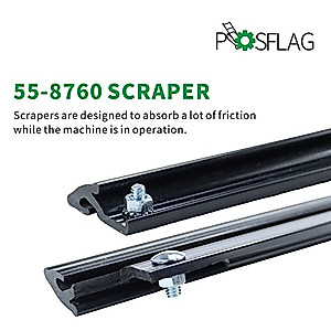 POSFLAG 99-9313 Snow Blower Paddles with 55-8760 Scraper Blade 55-9300 Drive Belt and Hardware Kit for Toro CCR2000, CCR2400, CCR2400R, CCR2400E, CCR2500, CCR2500R, CCR3000R, CCR3000E Snowthrowers