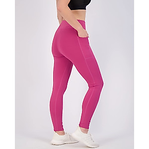 4 Pack: Womens Leggings Yoga Pants for Women Workout Tummy Control Legging Pockets Gym Clothes Clothing Compression Exercise Pants Womans Adult Girl Teen High Waisted Pocket Waist - Set 9, M