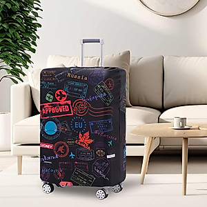 TRAVELKIN Luggage Cover Washable Suitcase Cover Protector Anti-scratch Suitcase cover Fits 18-32 Inch Luggage (S)